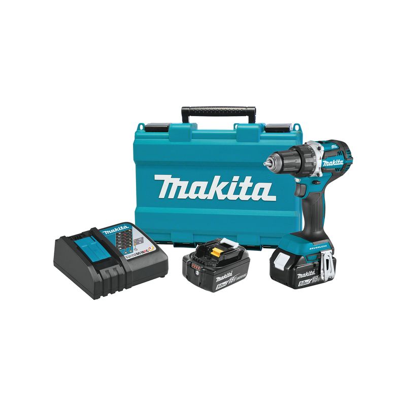 Makita DDF484RTE akumulatorska bušilica odvijač 2x5.0Ah 54Nm